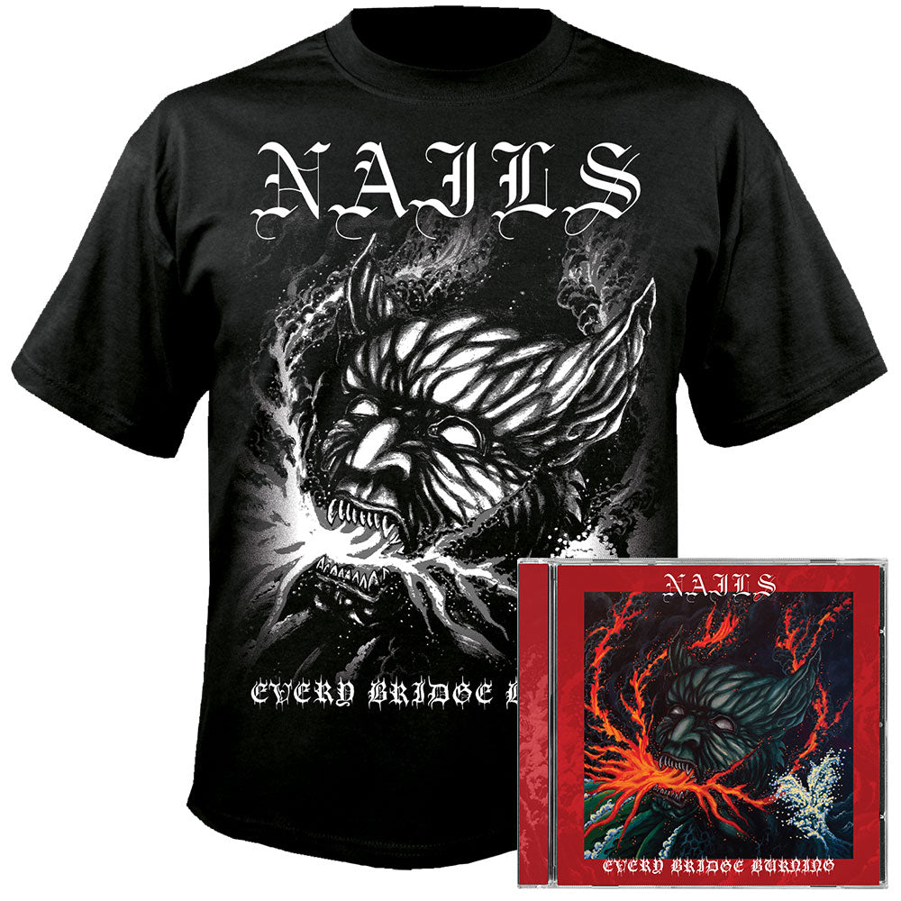 NAILS - Every Bridge Burning CD + T-Shirt Bundle – Nuclear Blast USA